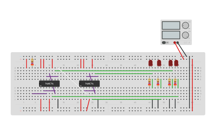 Circuit design 1.2.4 Sequential Logic - Tinkercad