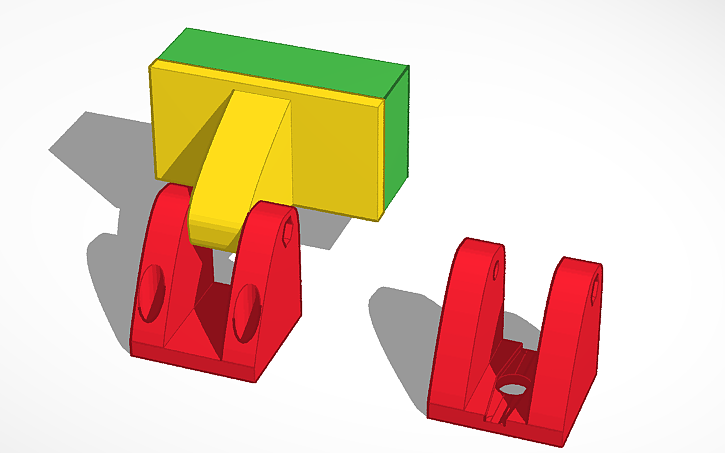 3D design Ultrasonic Sensor Mount - Tinkercad