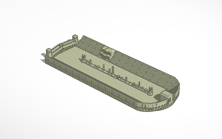 3D design Circus maximus - Tinkercad