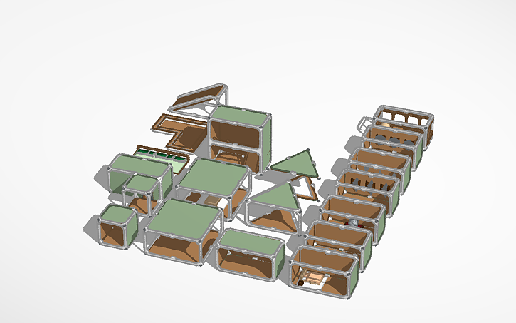 3D design Zelda TOTK Link house building - Tinkercad