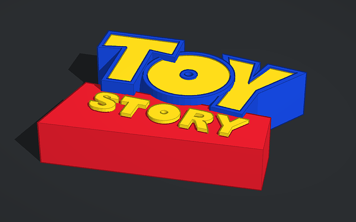 3D design Toy Story Logo - Tinkercad