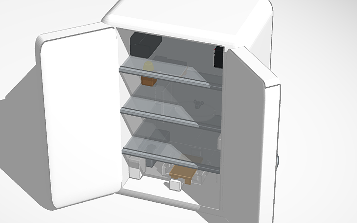 3D design Fridge house - Tinkercad
