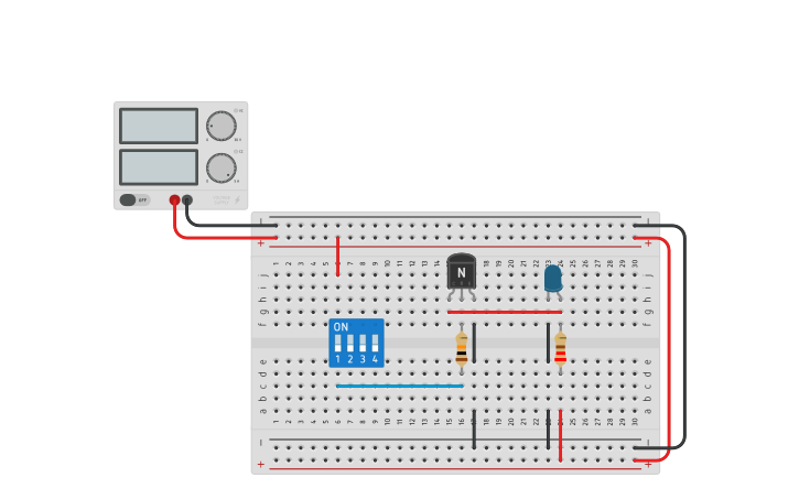 Circuit design NOT Gate With NPN Transistor - Compuerta NOT Con ...