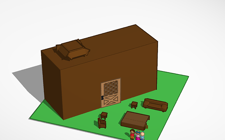 3D design Copy of House Challenge - Tinkercad