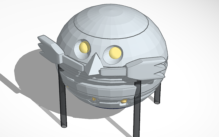 3D design death egg - Tinkercad