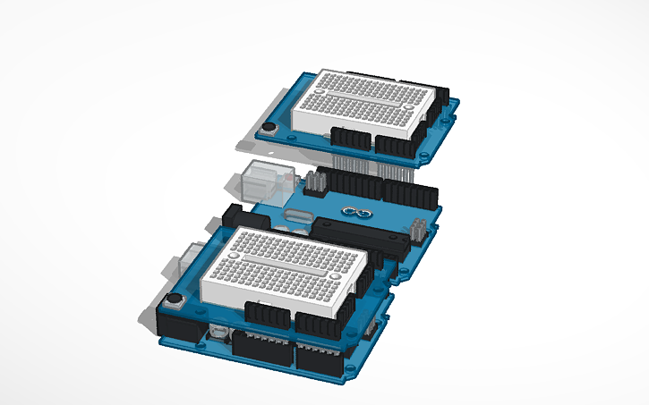 3D design Arduino proto Shield - Tinkercad