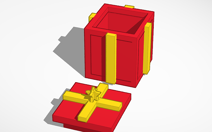 3D design Gift Box - Tinkercad
