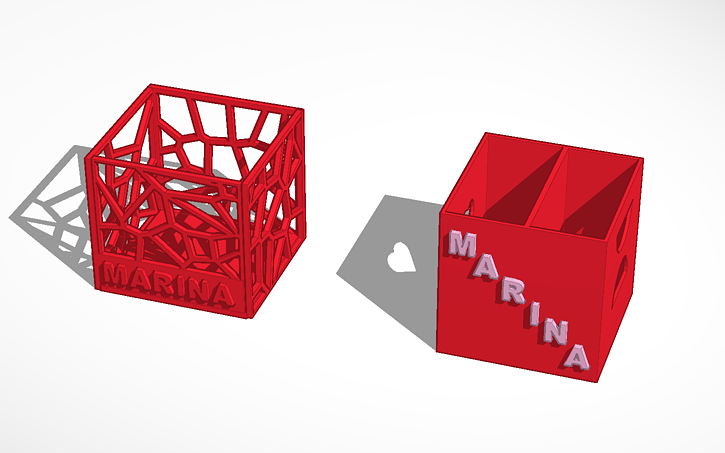 3D design Pencil-case - Tinkercad