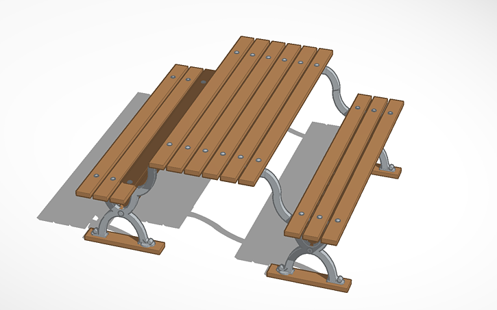 3D design Banca Editada Costa - Tinkercad