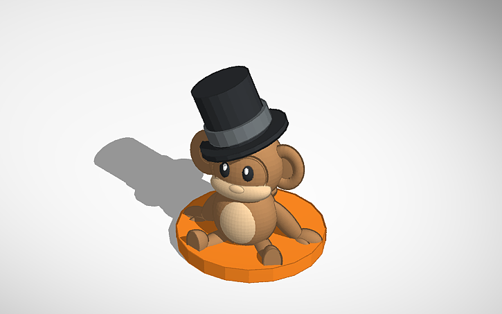 3D design Monkey - Tinkercad
