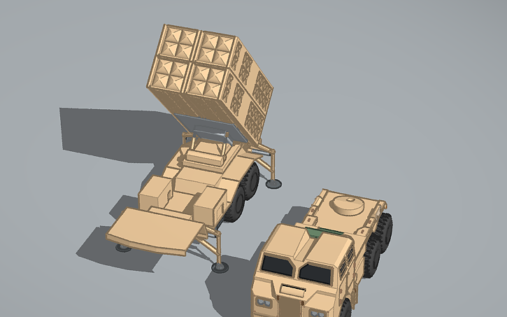 3D design LPU-770 3LN6E Air Defense Launch Platform - Tinkercad