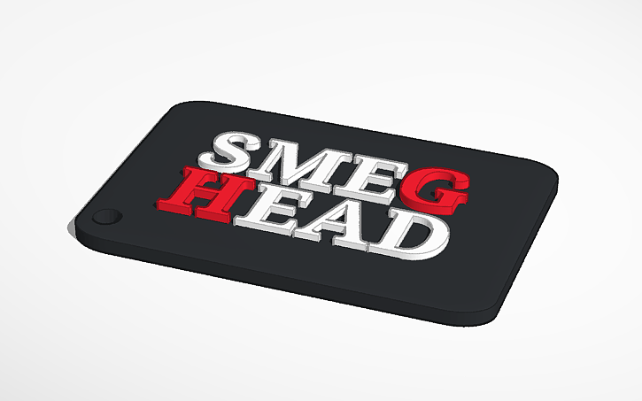 3D design Red Dwarf smeg head keyring2 - Tinkercad