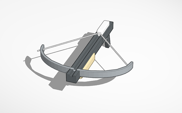 3D design crossbow - Tinkercad