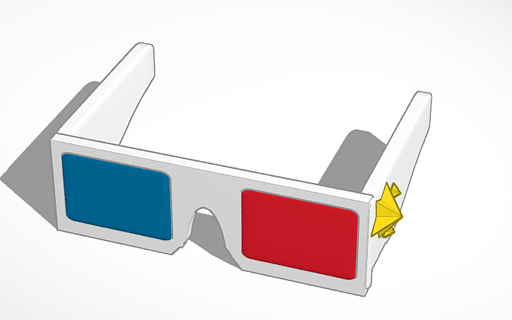 3D design 3D glasses - Tinkercad