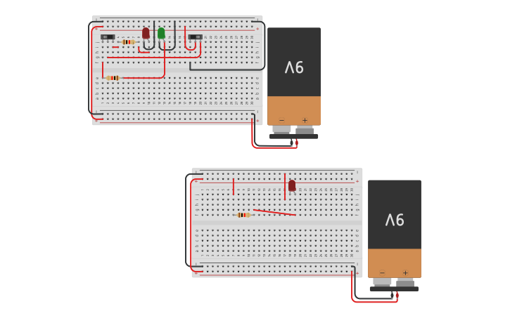Circuit design Light switch - Tinkercad
