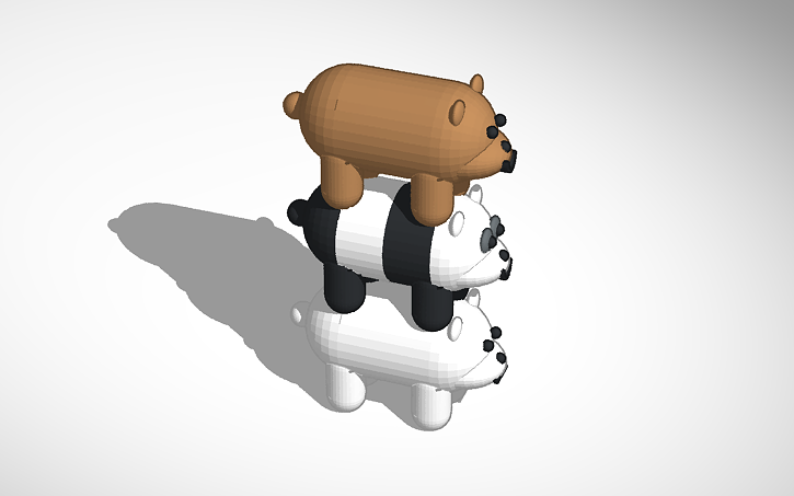 3D design Copy of we bear bears - Tinkercad