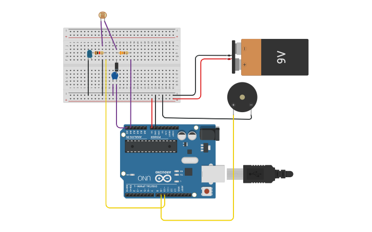 Circuit design MADERAL1-Midterm-Embedded Systems - Tinkercad