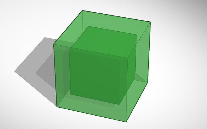 3D design Minecraft slime block - Tinkercad