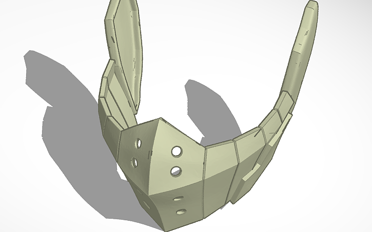 3D design Dark Deku mask - Tinkercad