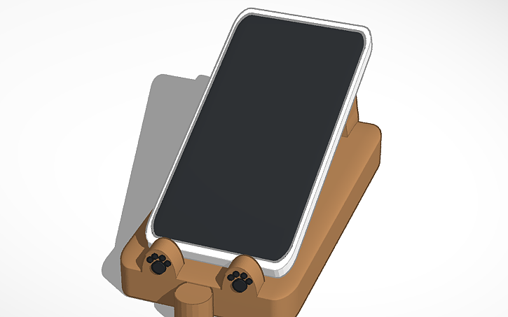 3D design phone stand - Tinkercad