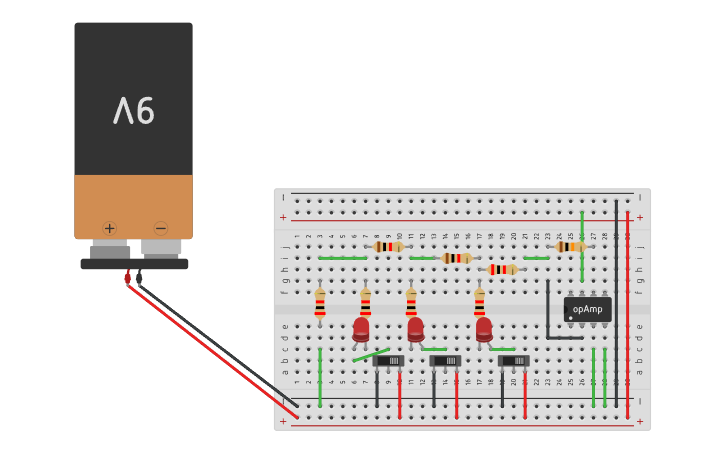 Circuit Design R 2r Dac 3bits Tinkercad