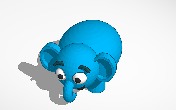 3D design Complex Elephant - Tinkercad