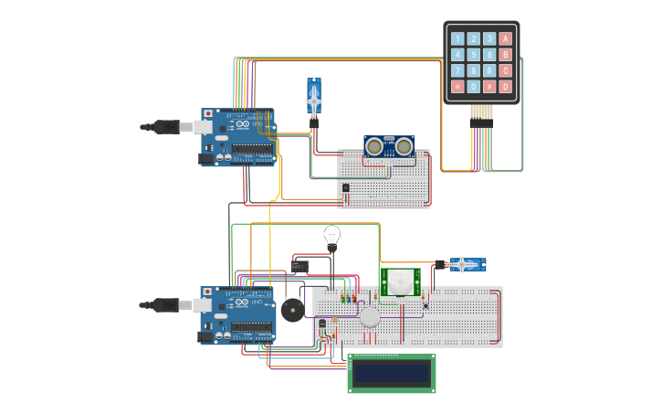 Circuit design PROYECTO FINAL ROBOTICA - Tinkercad