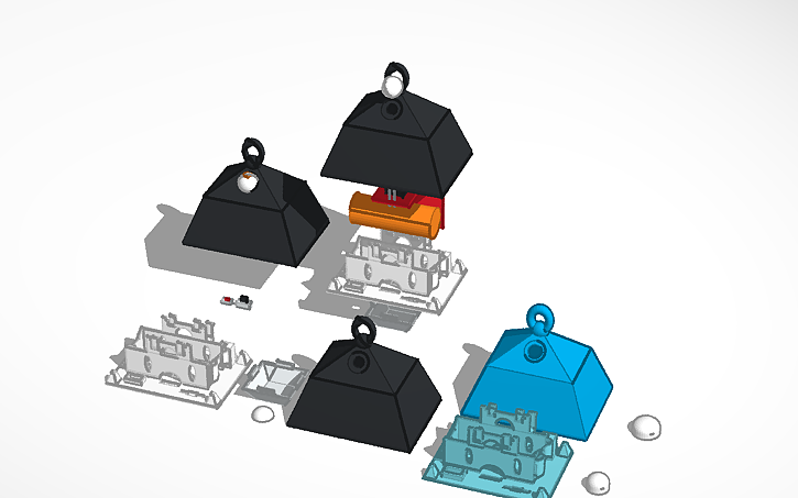 3D design ATTiny non solar Camping Path light (18500) - Tinkercad