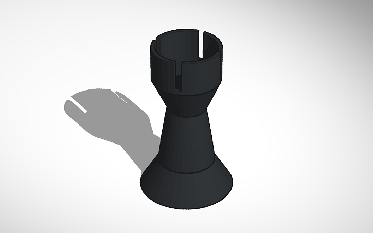 3D design toren van een schaakbord - Tinkercad