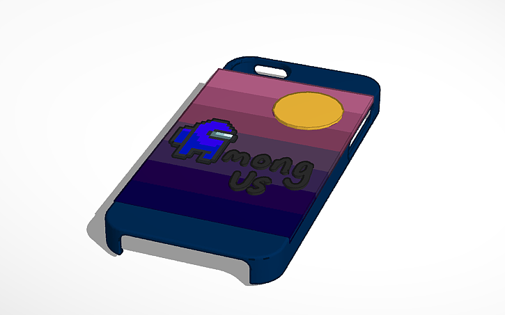 3D design Sunset Among Us Phonecase for Fennekin_1234’s Contest - Tinkercad