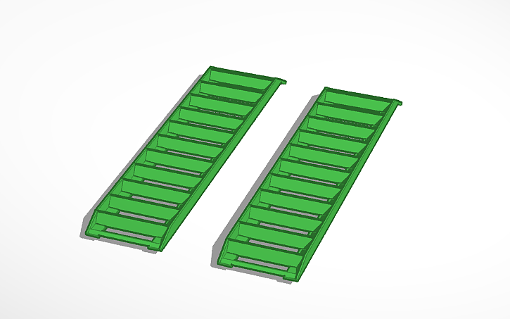 3D design 1/10 trailer ramps - Tinkercad