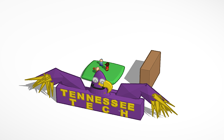 3D design TTU LOGO - Tinkercad