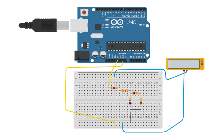 Circuit design LAB 1 5 V - Tinkercad