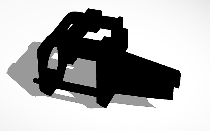 3D design demo derby engine cradle - Tinkercad