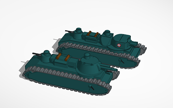 3D design Char 2C BİS Char 2C Normandie - Tinkercad