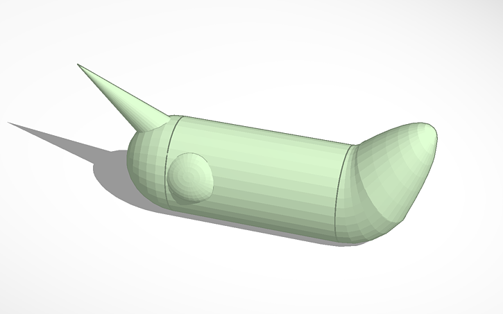 3D design Copy of derpy narwhal - Tinkercad