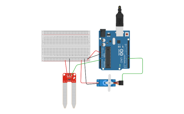 Circuit Design Moisture Sensor Tinkercad
