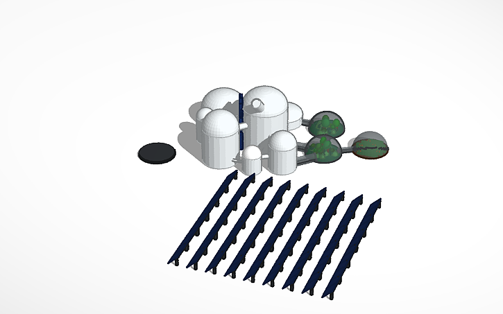3D design esa moonbase (sweden) - Tinkercad