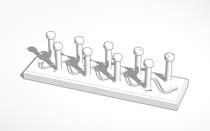 3D design Key Rack - Tinkercad