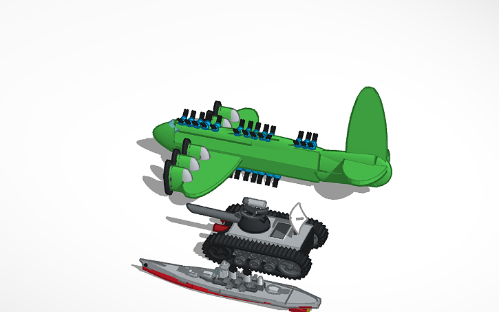 3D design Military - Tinkercad