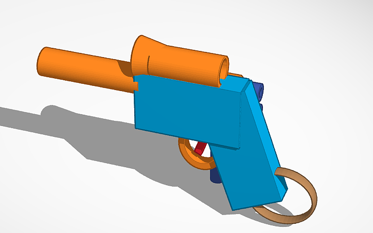 3D design NERF ANAHTARLIK - Tinkercad