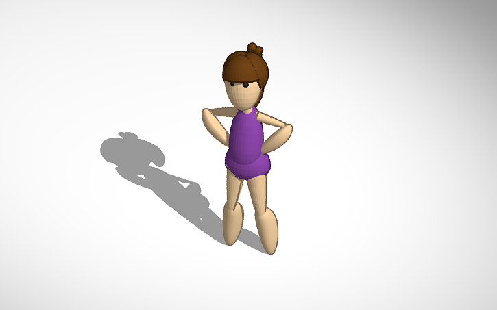3D design SWA Female Figure - Tinkercad