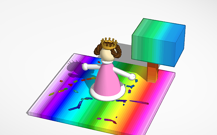 3D design Princess Rainbow - Tinkercad
