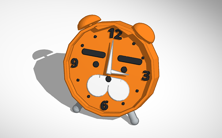 3D design clock - Tinkercad