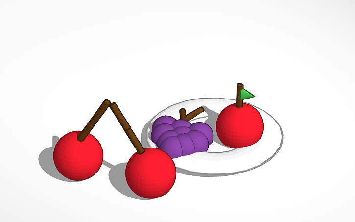 3D design fruit - Tinkercad