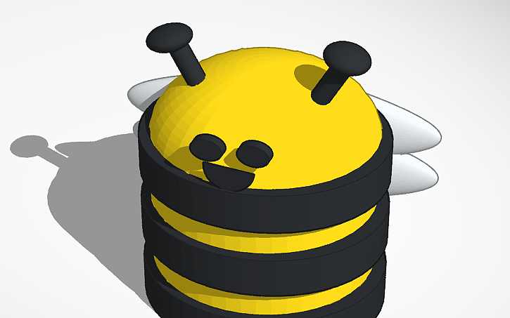 3D design Bee Bee Bumble Bee - Tinkercad