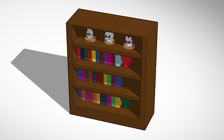3D design Book Shelf - Tinkercad
