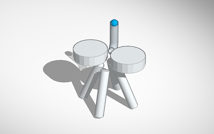 3D design Working pitching machine - Tinkercad