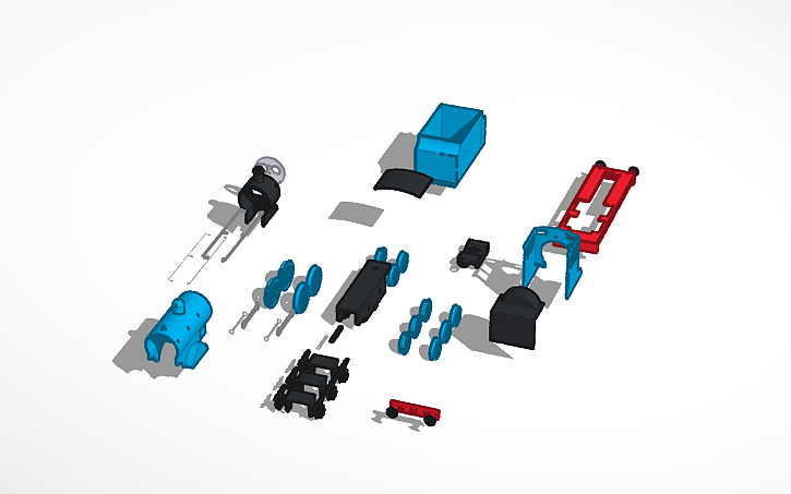 3D design O scale Edward - Tinkercad