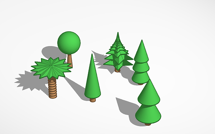 3D design Trees - Tinkercad